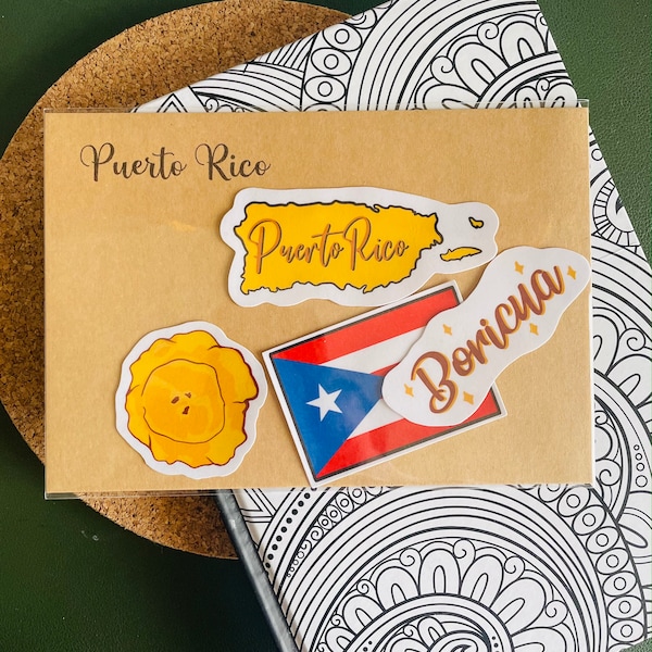 Puerto Rico Stickers - Etsy