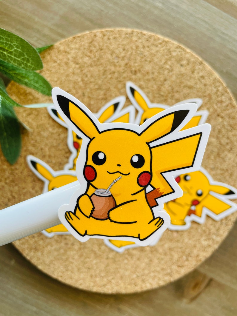 Pikachu Drinking Mate | Argentina | Yerba Mate | Pokemon | Terere - Etsy