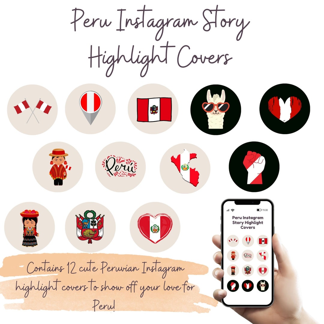 Peru Instagram Story Highlight Covers Instant Digital Download - Etsy
