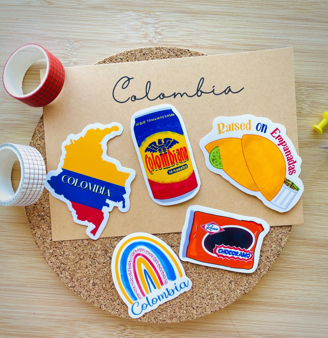 Colombia Sticker Pack of 5 Chocoramo Empanadas - Etsy