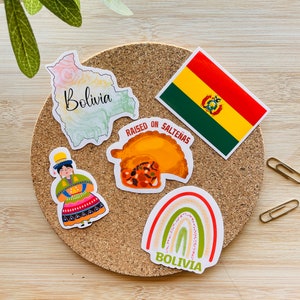 Bolivia Sticker Pack of 5 | Salteñas | Bolivian |south America - Etsy