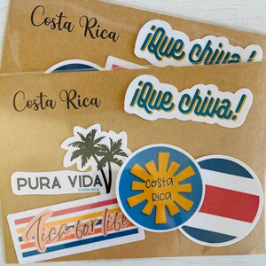 Costa Rica Sticker Pack | Costa Rica | Pura Vida | Que Chiva |tica | - Etsy