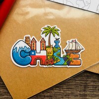 Brazil Sticker, Hand Drawn Design, Water/uv Waterfalls, Carnival, Rio ...