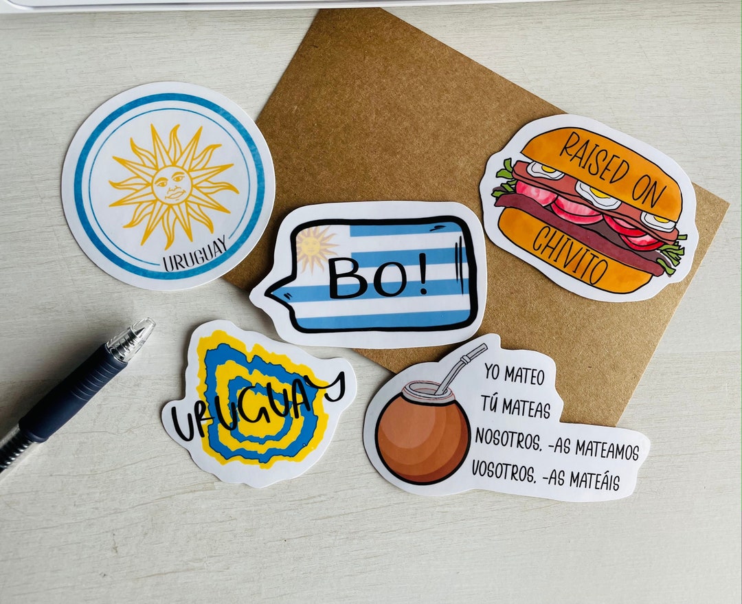 Uruguay Sticker Pack of 5 Uruguay Gifts Uruguay Gift Idea - Etsy