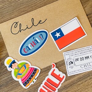 Chile Sticker Pack of 5 | Cacha? | Chile Country | - Etsy