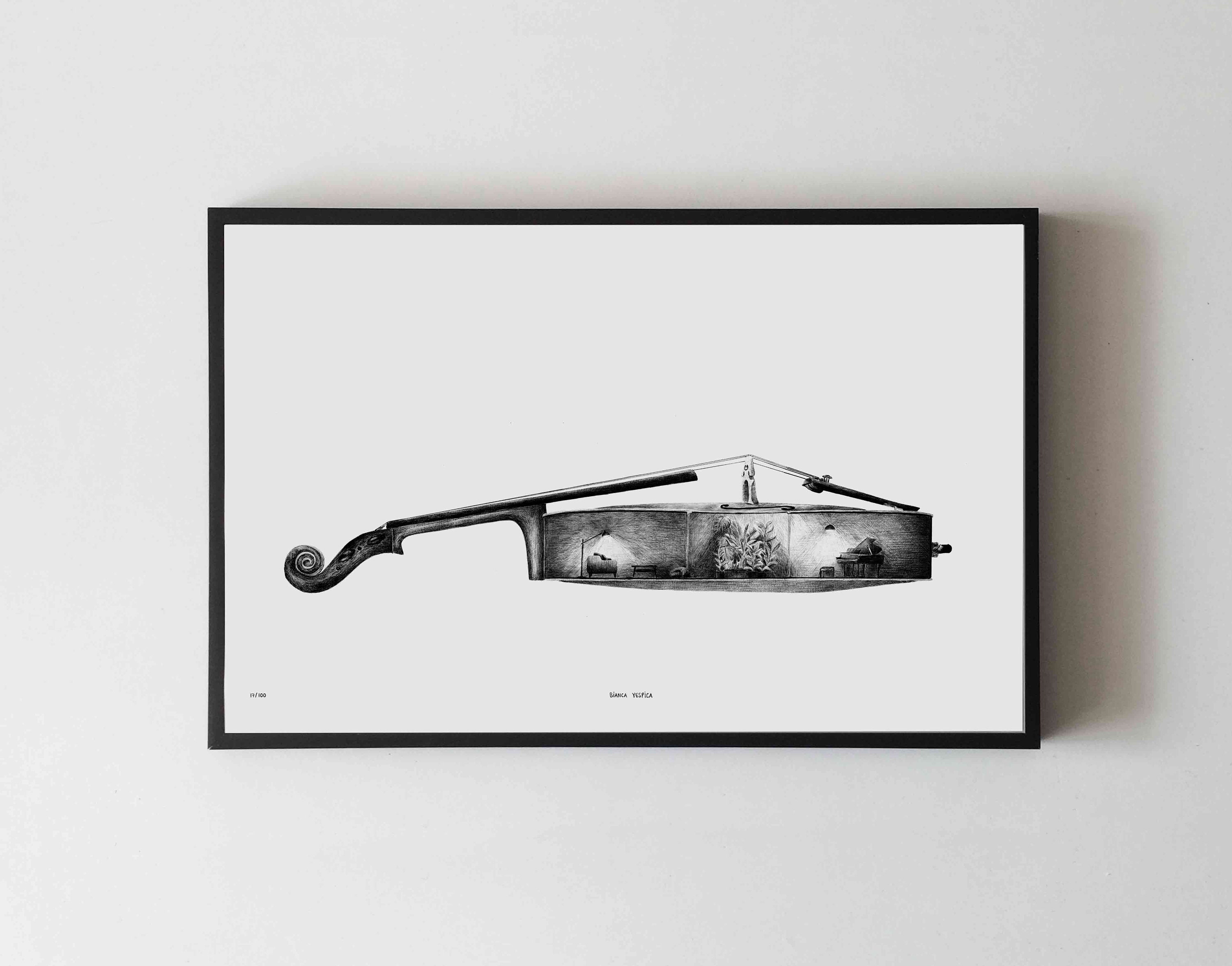 Cello Home, Cello Art Print, Music Art, Music Lover, Music Studio Decor ...