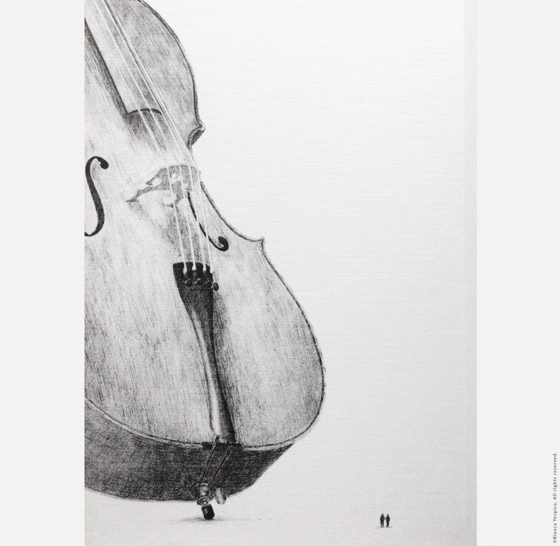 Cello Art, Cello Drawing, Cello Art Print, Orchestra Art, Music Studio ...
