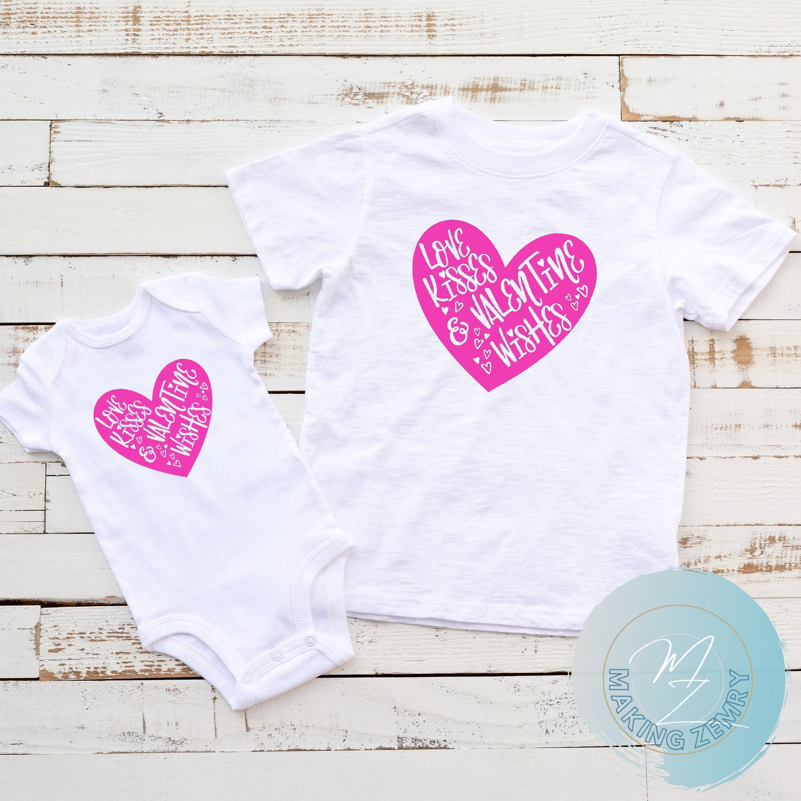 Amor Besos Y San Valentín Deseos Camiseta Día De San Etsy España