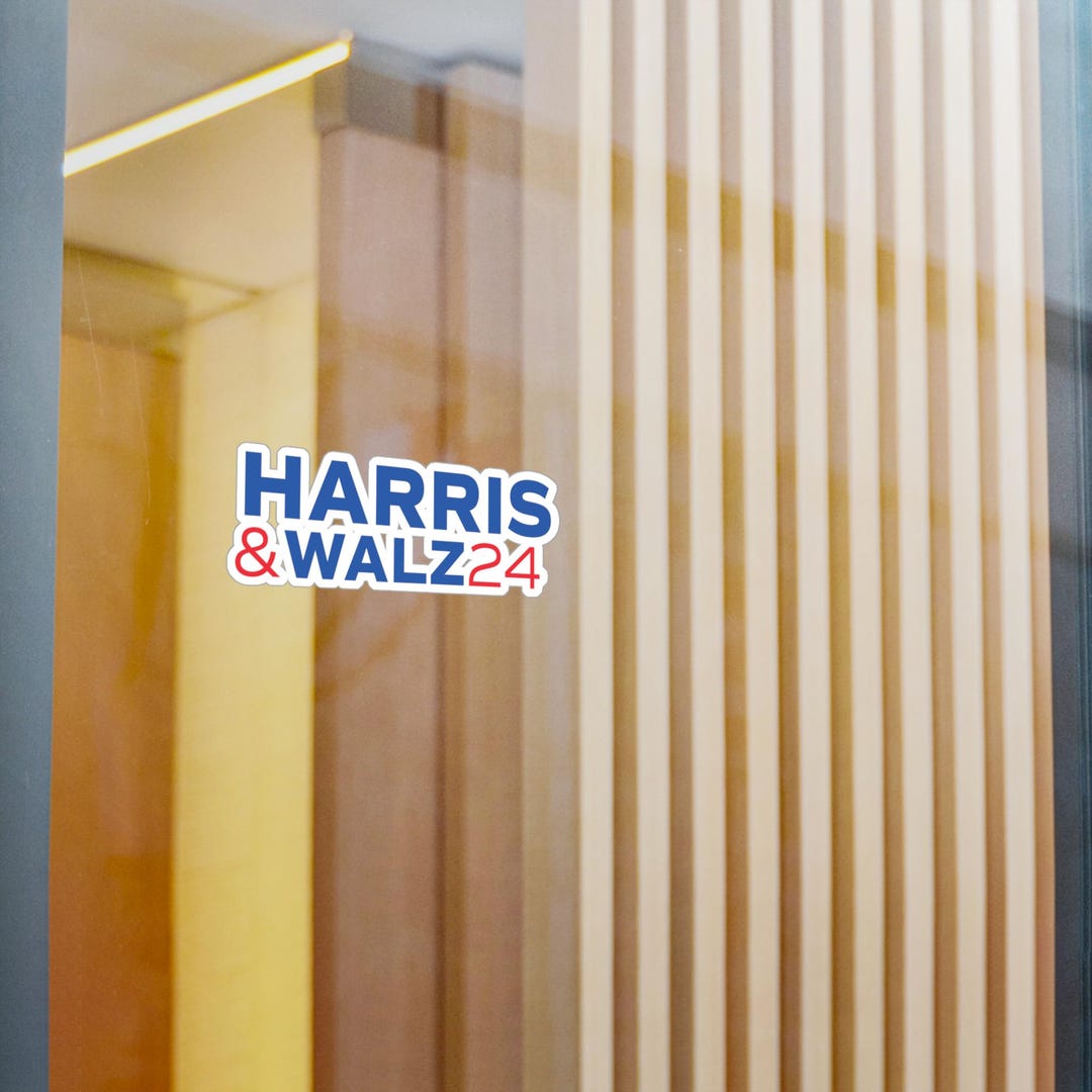 Harris Walz Vinyl Decals, Kamala Harris, Tim Walz, Kamala Harris Car ...