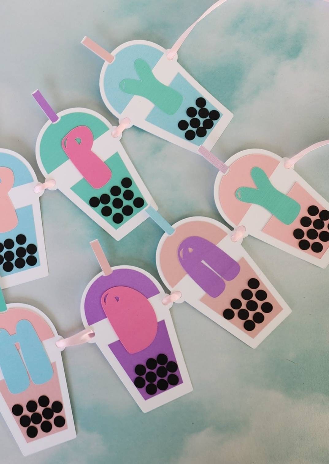 Kawaii Boba Birthday Banner - Etsy