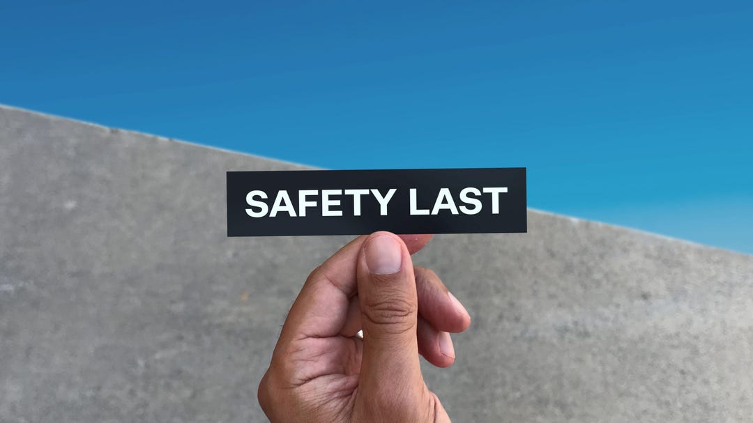 Safety Last Vinyl Sticker: Funny Sarcastic Adventure Decal - Etsy