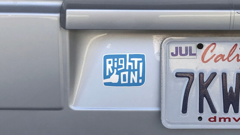 Positive Vibes Sticker, Thumbs up Matte Vinyl Decal, Retro Inspiration ...