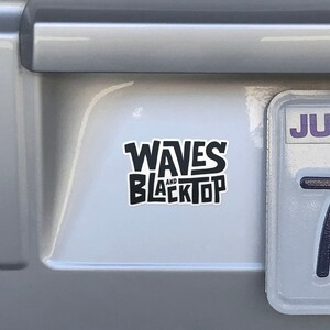 Waves and Blacktop Vinyl Sticker - Etsy