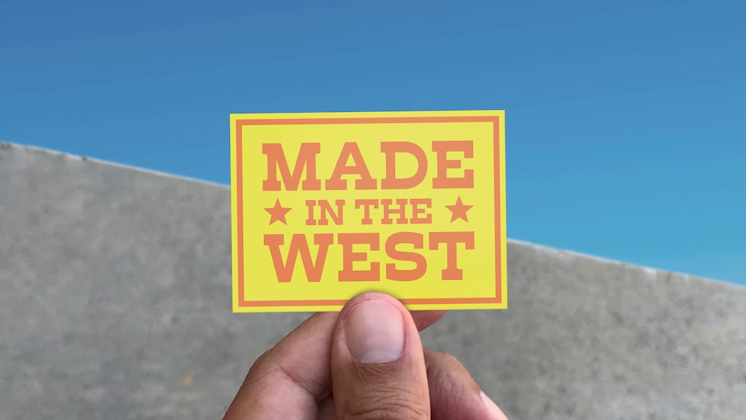Made in the West Vinyl Sticker - Etsy