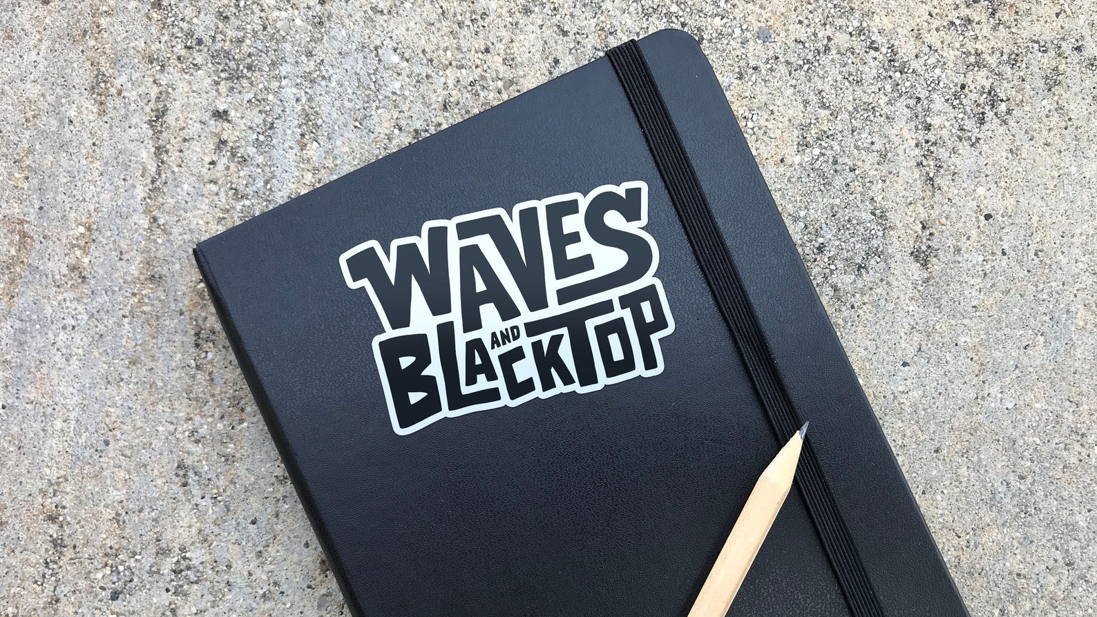 Waves and Blacktop Vinyl Sticker - Etsy