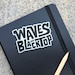 Waves and Blacktop Vinyl Sticker - Etsy