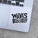 Waves and Blacktop Vinyl Sticker - Etsy