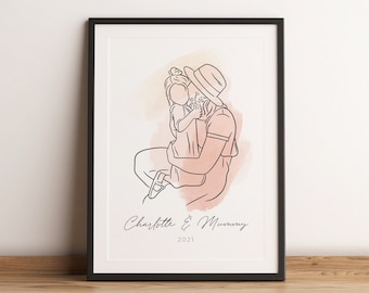 Custom Line Drawing | Etsy