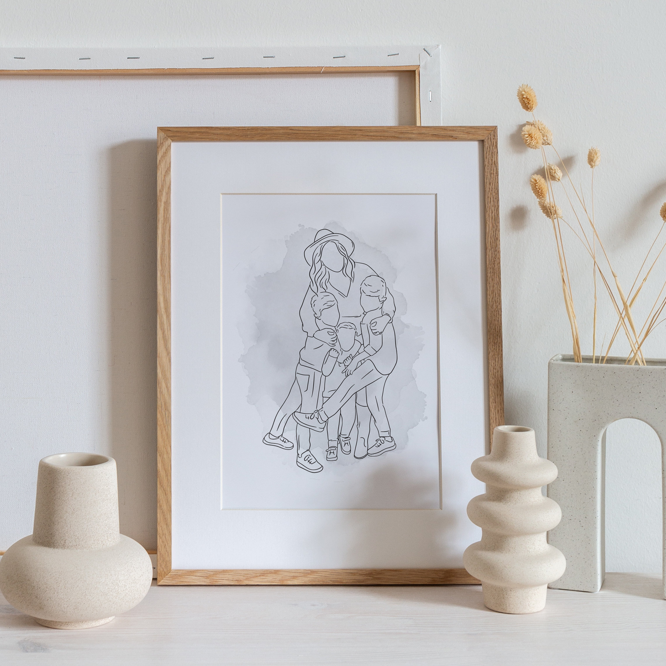 CUSTOM LINE DRAWING Custom Illustration Digital Art Line | Etsy UK