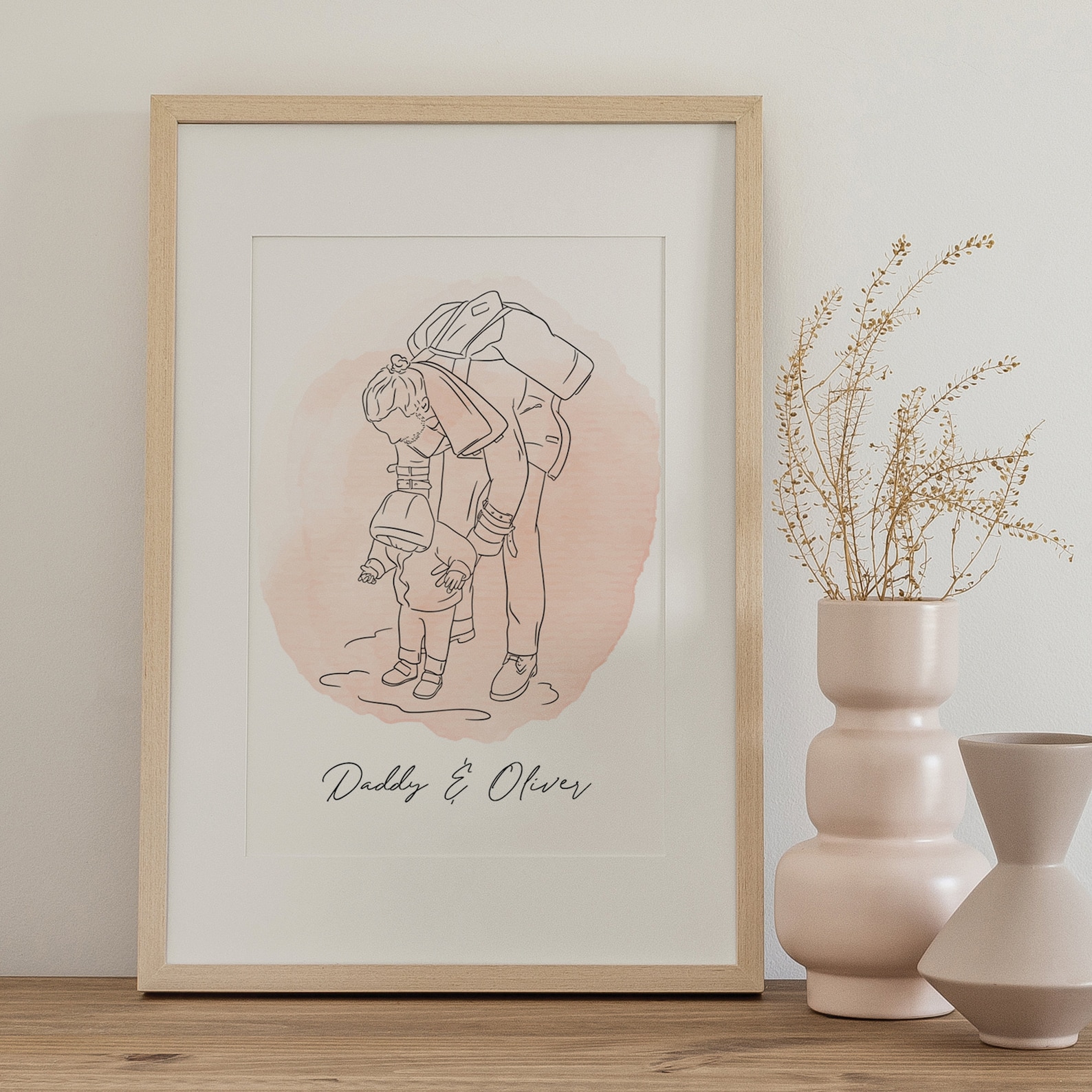 FATHERS DAY GIFT Custom Fathers Day Gift Digital Art Custom - Etsy