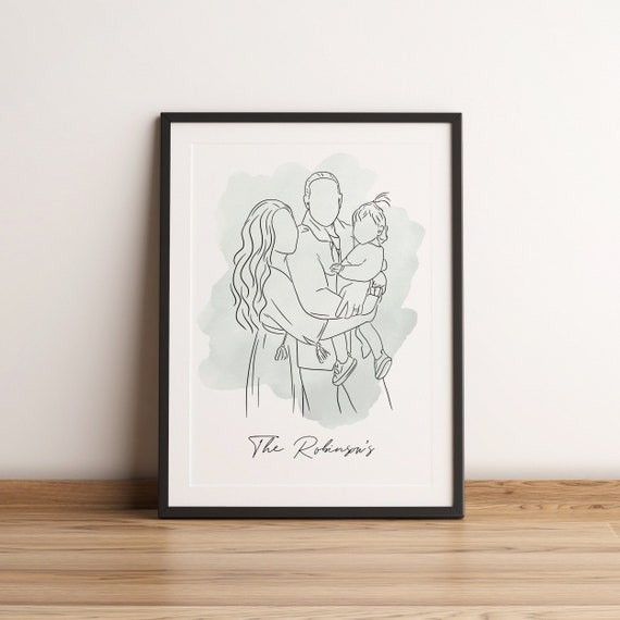 Drawing & Illustration Digital Digital drawing personalised portrait ...