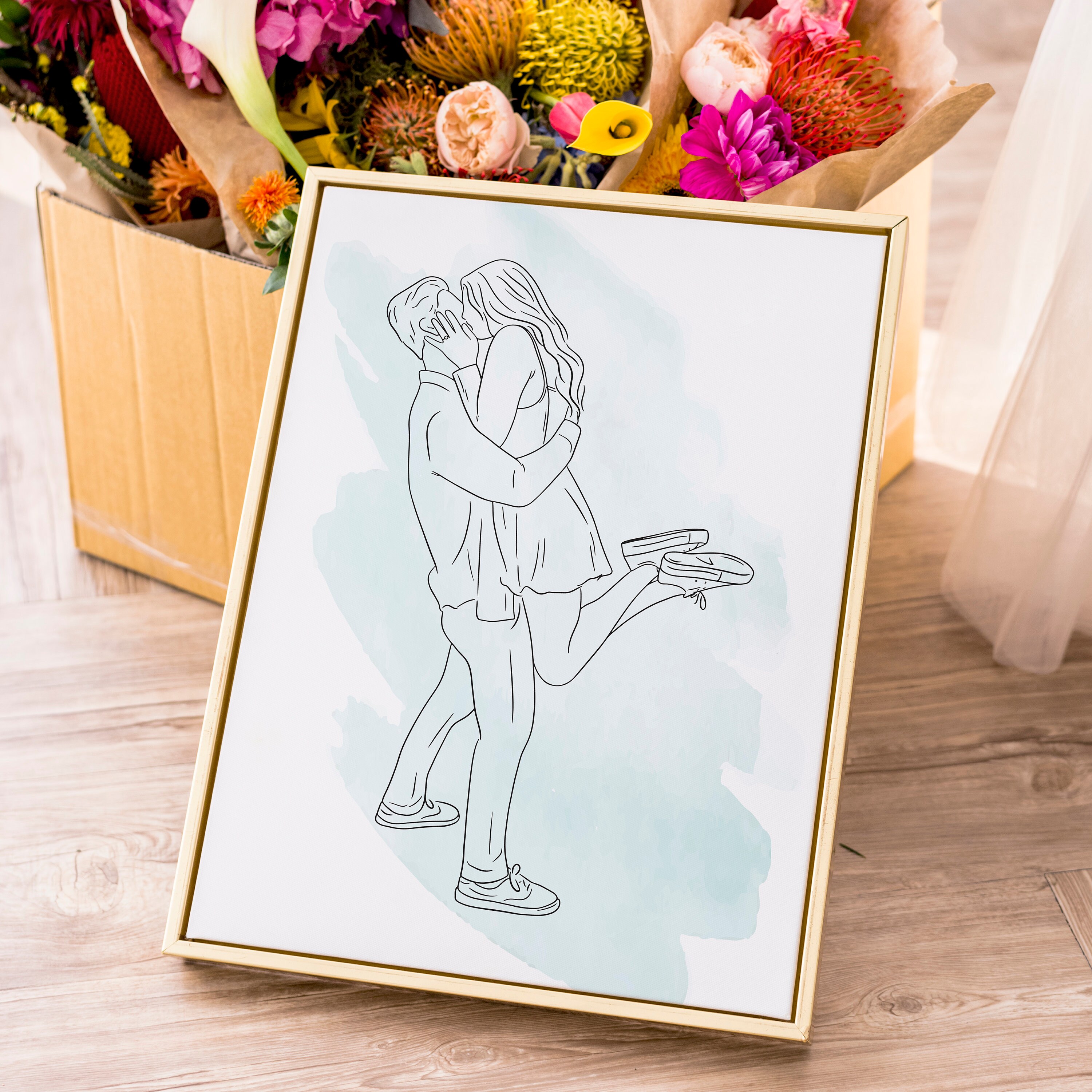 CUSTOM LINE DRAWING Custom Illustration Digital Art Line - Etsy