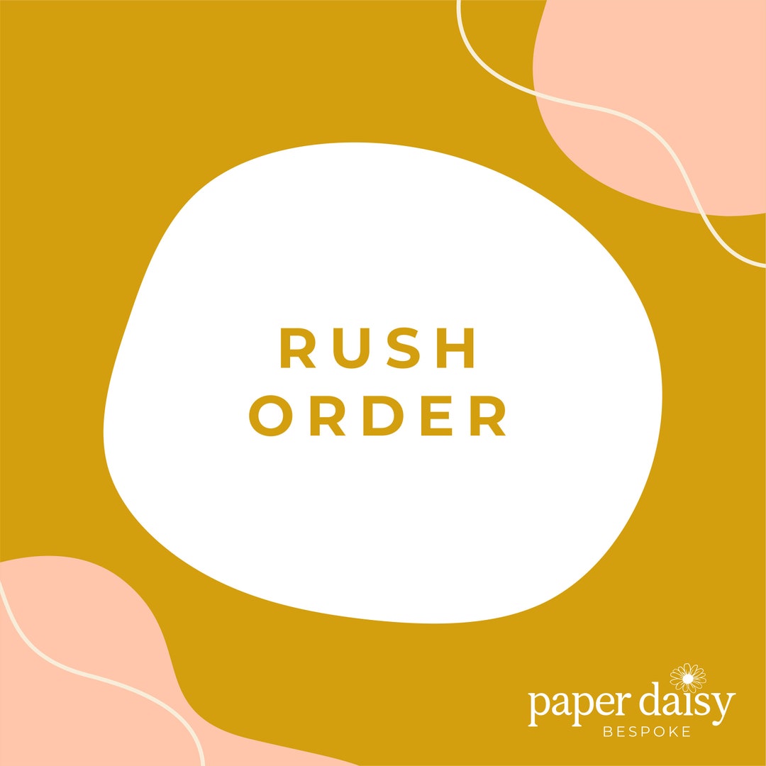 RUSH ORDER, Expedite Order, Last Minute Gift, Fast Delivery, Digital ...