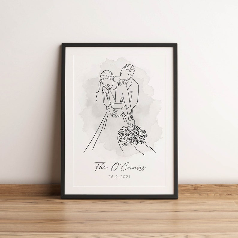 CUSTOM LINE DRAWING Custom Illustration Digital Art Line - Etsy