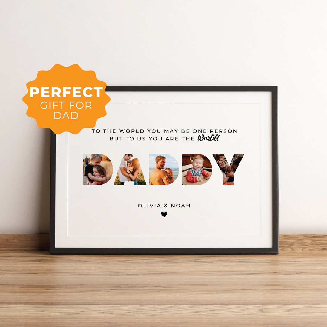 CUSTOM PORTRAITS for Dad, Father's Day Gift, Gift From Son & Daughter ...