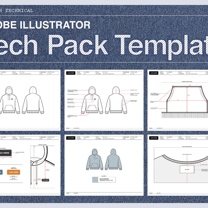 Tech Pack Template - Etsy