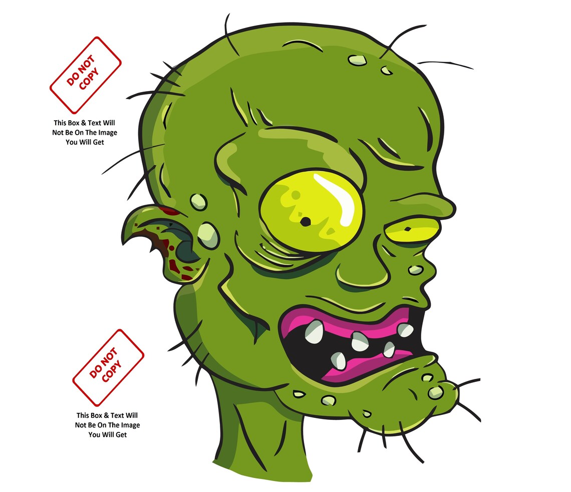 Zombie SVG Zombie PNG Zombie Head Svg Horror Svg Zombie | Etsy