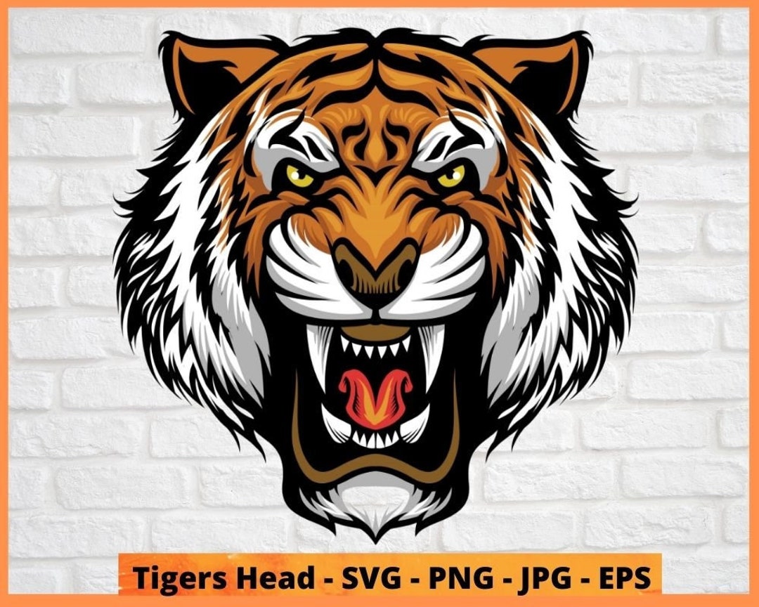 Cabeza de tigre Svg Cabeza de tigres SVG Tigre SVG Camiseta Svg Cara de ...