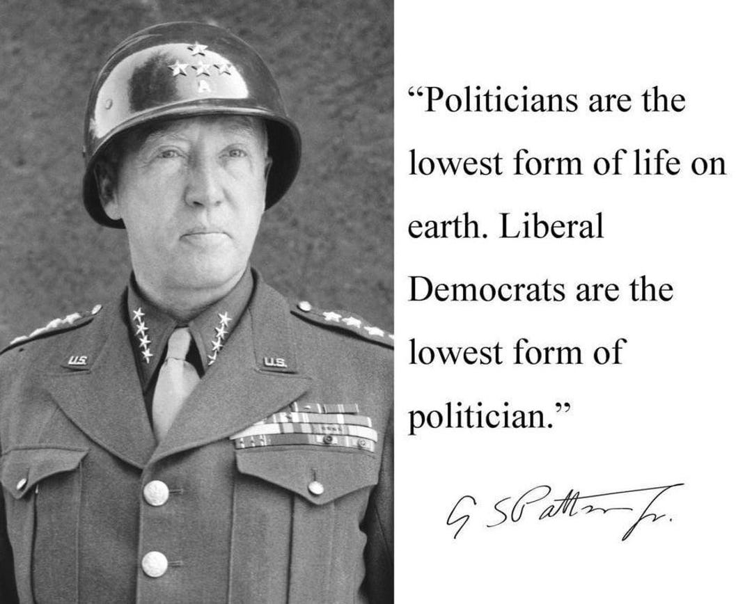 General George Patton Autograph Photo WW2 Quote Good Politicians WW2 ...