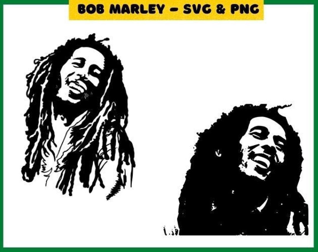 Bob Marley SVG, Reggae Svg, Bob Marley Clipart Bundle, Bob Marley Png ...