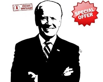 Joe Biden SVG PNG JPG Joe Biden Vector Joe Biden Silhouette Joe Biden ...
