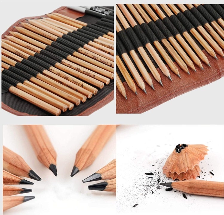 Drawing Pencil Kit Professional Set Sketch Pencil Set Charcoal - Etsy