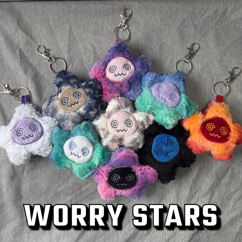 Worry Stars Plush Handmade - Etsy