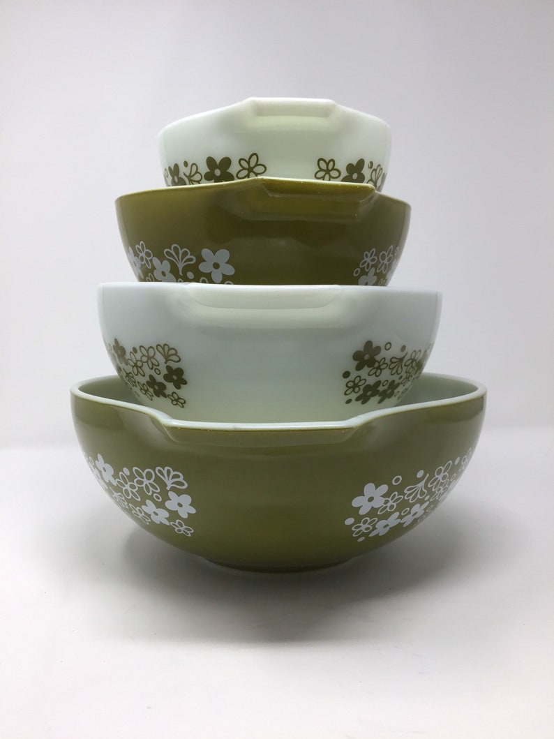 Vintage Pyrex Spring Blossom Pattern Cinderella Mixing Bowls - Etsy