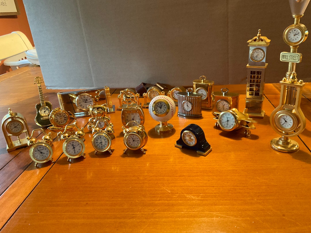 Vintage Miniature Clocks 25 Miniature Clocks for Sale, All Different ...