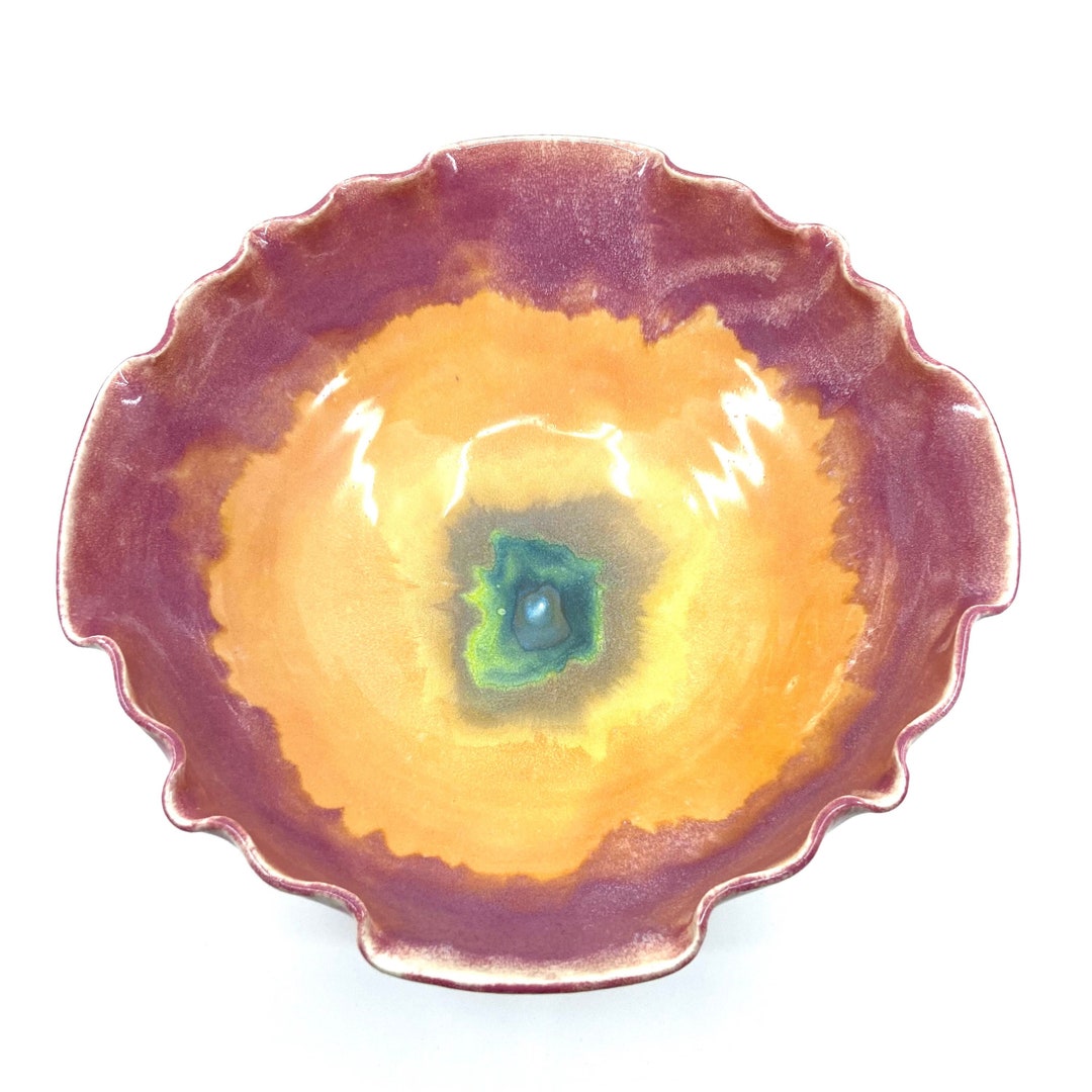 Rainbow Sherbet Fruit Bowl Wheel Thrown Ceramic Serving Bowl - Etsy