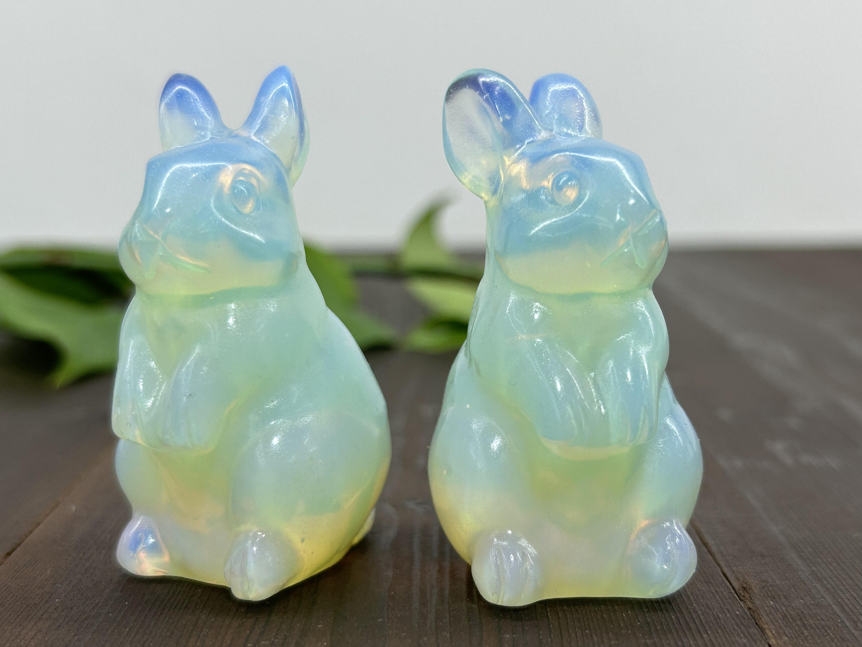 2.4" Opalite Carved Rabbit，crystal Rabbit Carving,opalite Rabbit，home ...