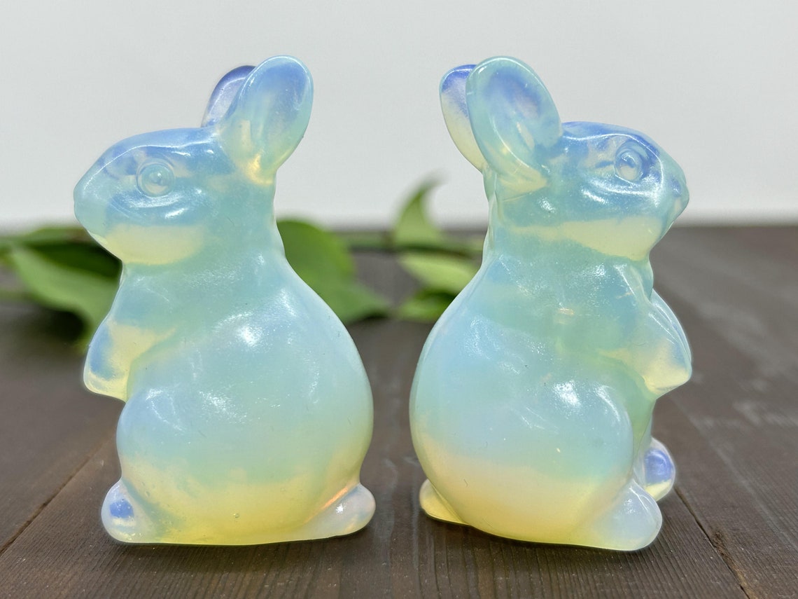 2.4" Opalite Carved Rabbit，crystal Rabbit Carving,opalite Rabbit，home ...