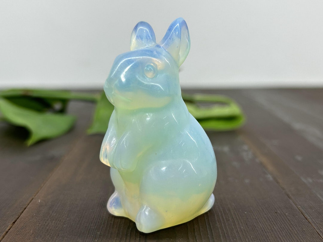 2.4" Opalite Carved Rabbit，crystal Rabbit Carving,opalite Rabbit，home ...