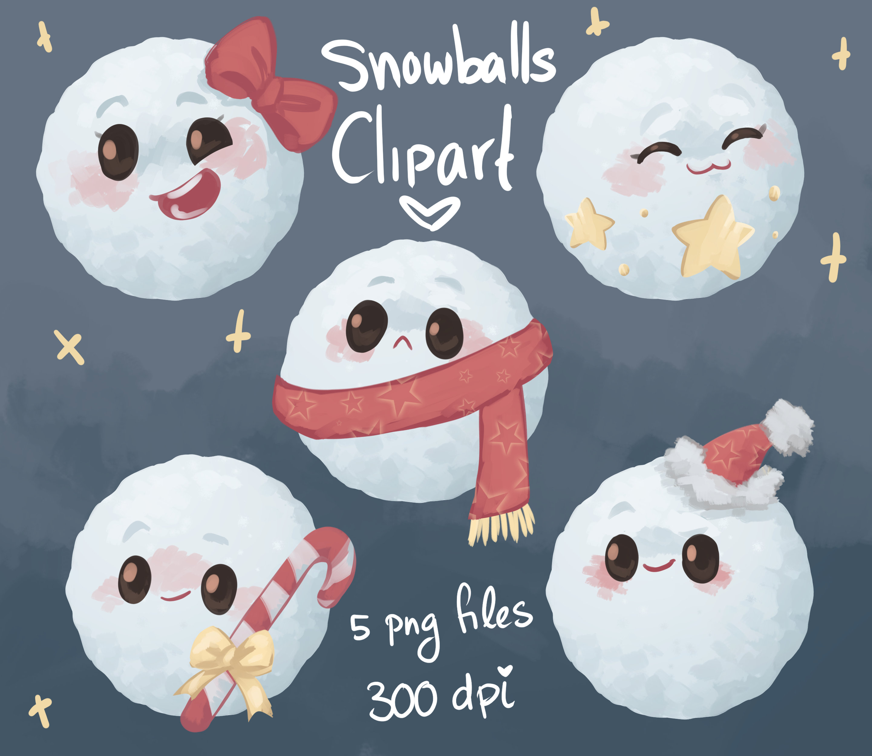 Snowballs Clipart