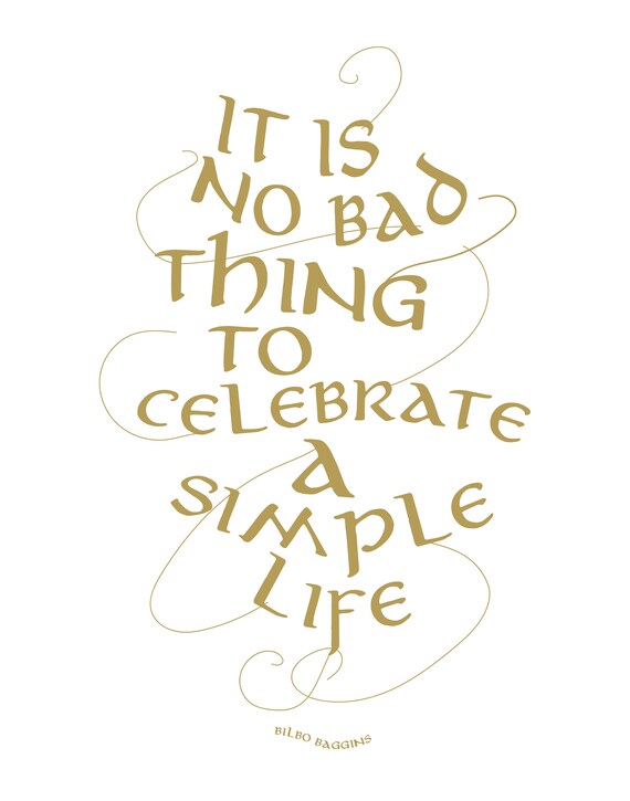 Celebrate A Simple Life SVG DXF & PNG File - Etsy