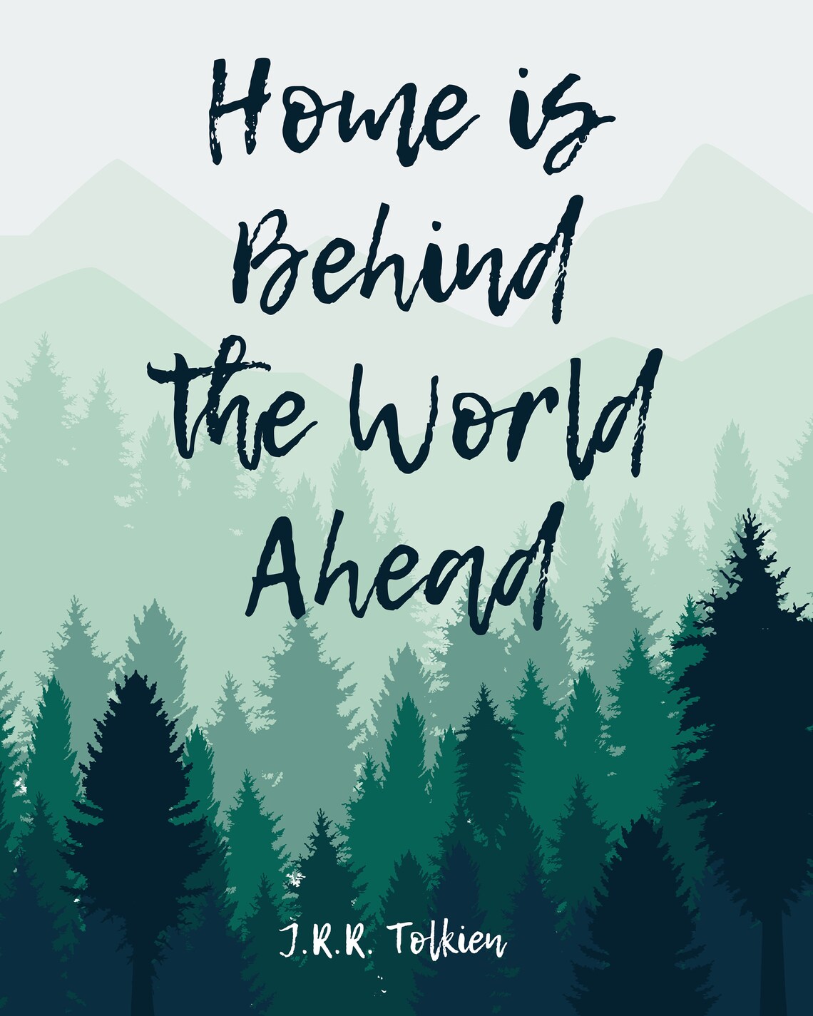 Home is Behind the World Ahead Printable 16 X 20 - Etsy