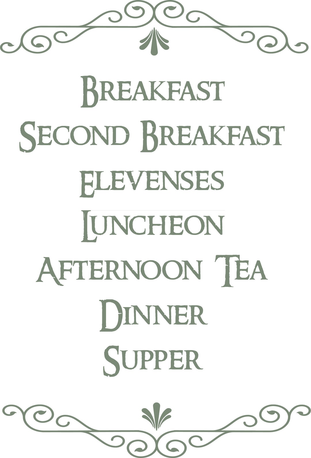 Second Breakfast SVG, DXF & PNG File - Etsy