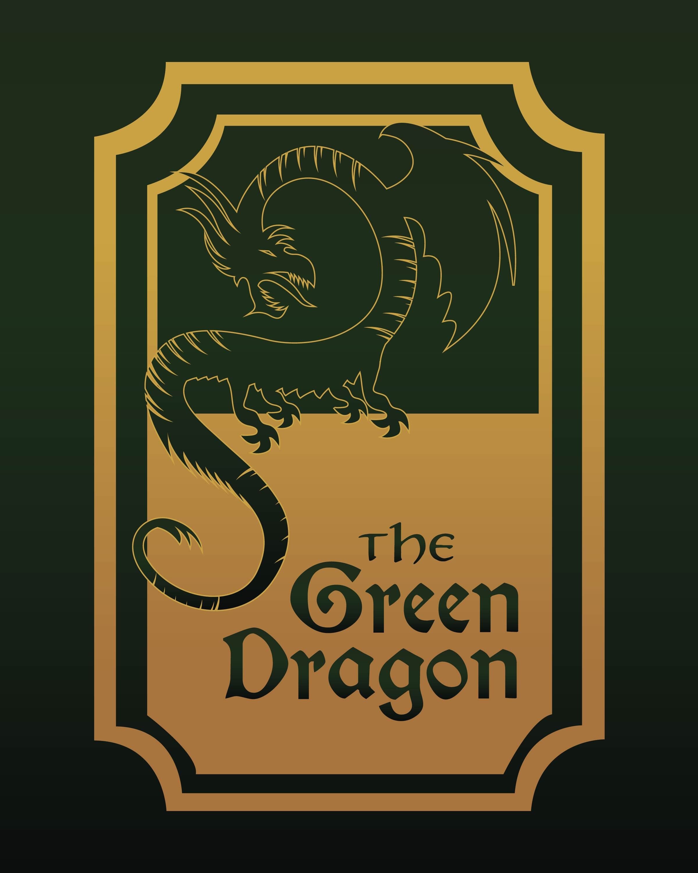 The Green Dragon Printable - 16 X 20 - Etsy