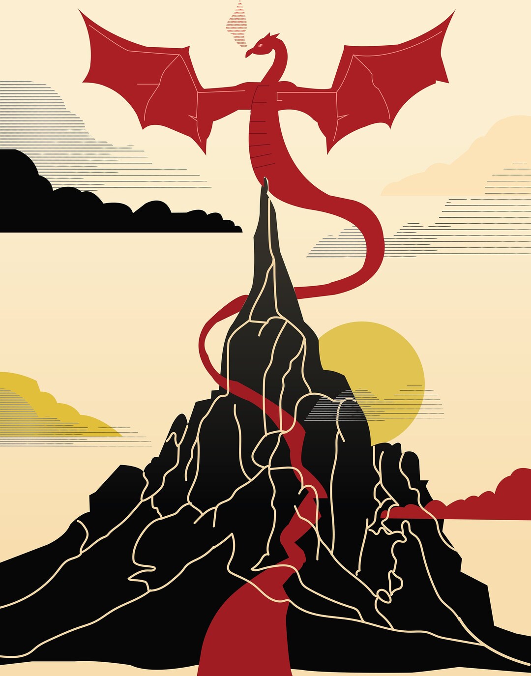 The Hobbit Smaug Printable 11 X 14 - Etsy