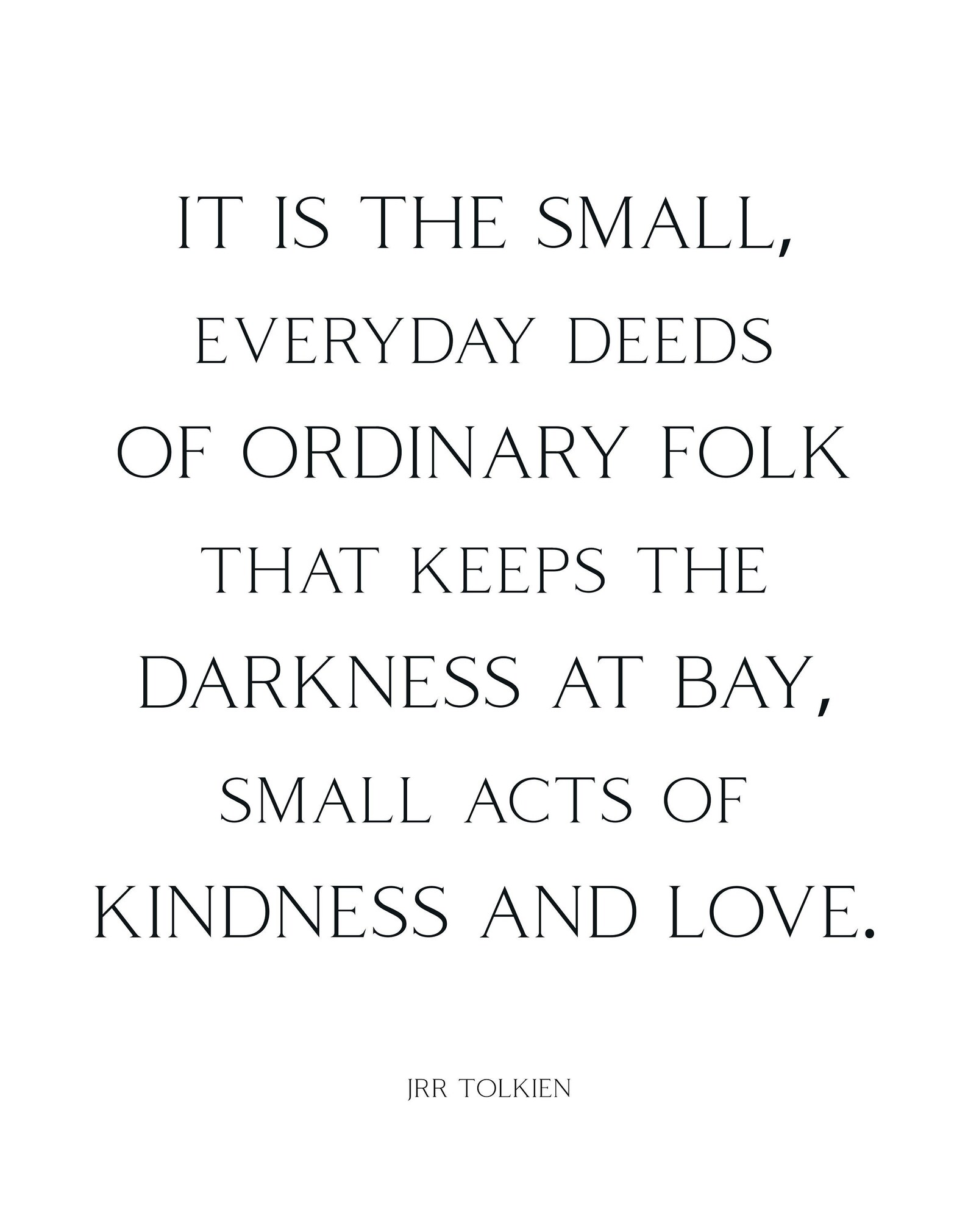 It is the Small Everyday Deeds Printable 11 X 14 - Etsy